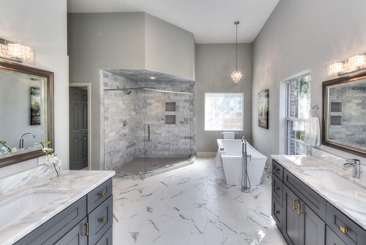 Modern Chic Bathroom | Think Realty