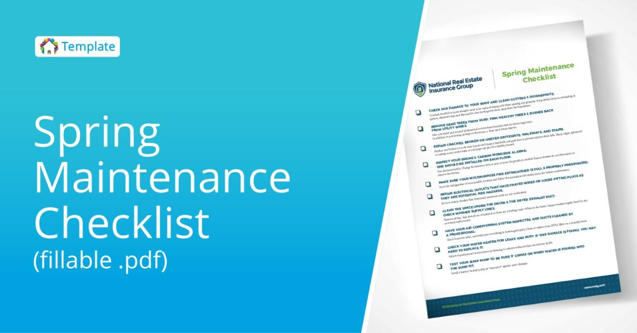 Spring Maintenance Checklist (PDF) | Think Realty